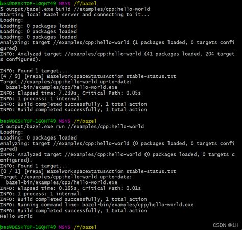 Bazel 学习day 1 Windows下源码编译执行bazelwindows11安装bazel Csdn博客