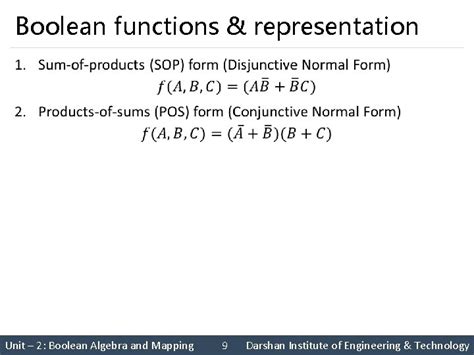 Unit 2 Boolean Algebra And Mapping Methods Hardik