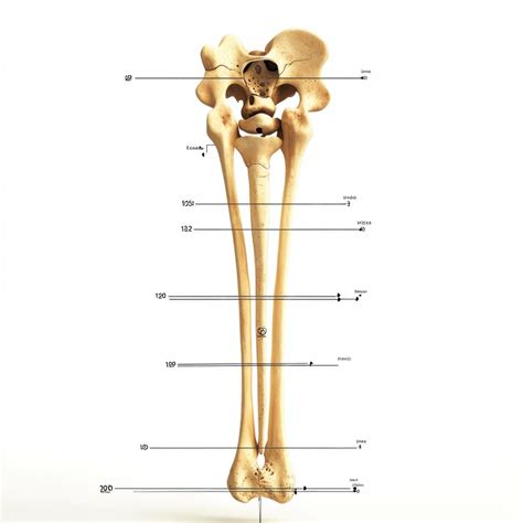 Human Tibia Anatomy Detailed Diagram With Labeled Parts Premium Ai