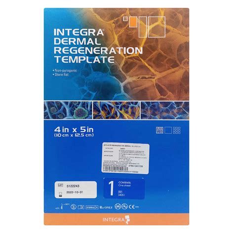 Implante Regeneración Dermal Piel Integra 10x125 Cm 2 Capas