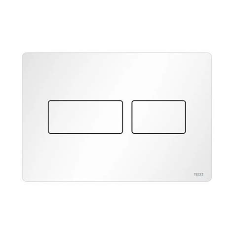 Tece Solid Flush Plate Matt White 9240433 Plaque Acier Blanc Mat