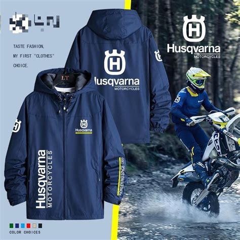 【欣芮服飾】husqvarna胡斯瓦納車隊沖鋒衣摩托車越野重機車騎行服外套上衣 蝦皮購物