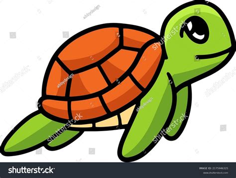 Cute Animated Sea Turtle