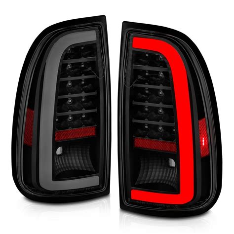 Anzo Led C Bar Tail Lights Black Smoke Lens For Tundra 2000 2006