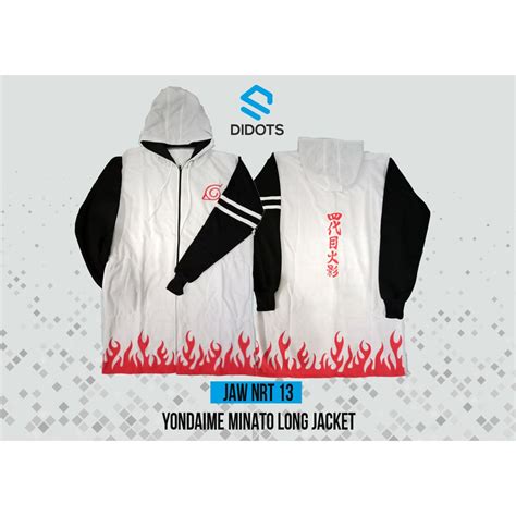 Putih Yondaime Minato Naruto White Jaw Nrt 13 Anime Robe Jacket Shopee Malaysia