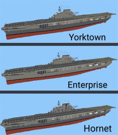 Yorktown Class I Built In Minecraft Ryorktownclass