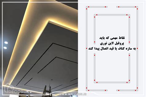 5 قدم تا نصب لاین نوری کناف قیمت راهنمای خرید • دکوران