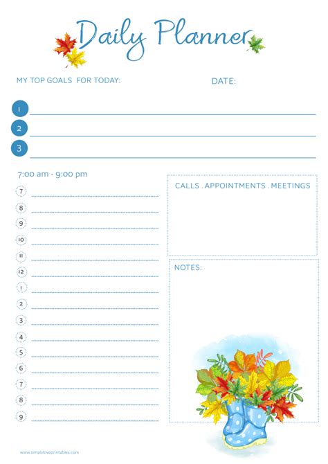 Free Fall Planner Printables And Wall Art Simply Love Printables