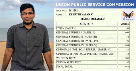 Upsc Rank 29 Keerthi Vasan V Political Science 1st Attempt Nit