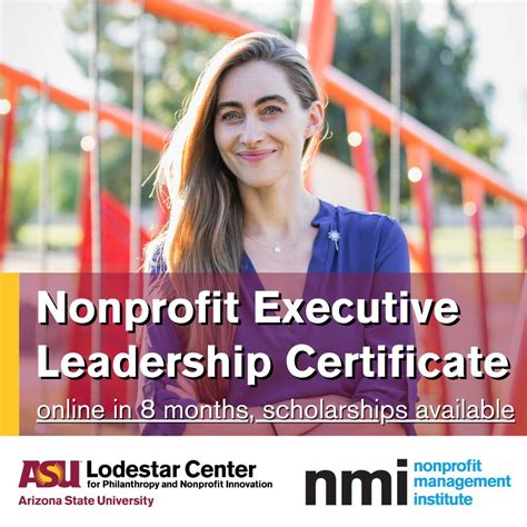 Nonprofit Executive Leadership Certificate Asu Lodestar Center For