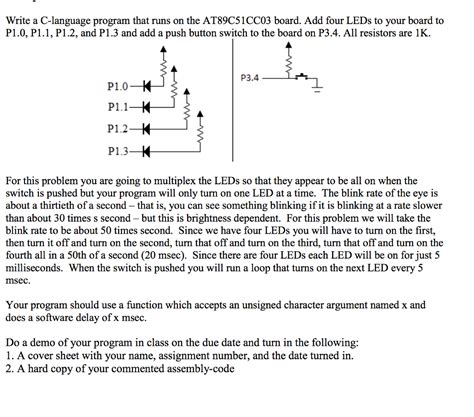 Solved Write A C Language Program That Runs On The