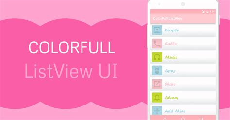 colorful listview template androidramp