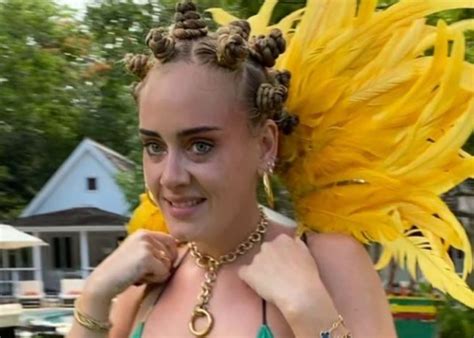 Adele Shows Off Her Amazing Weight Loss In A Bikini Top But Is Slammed For Cultural