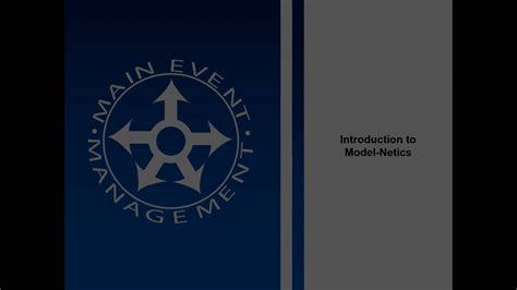 Introduction To Model Netics With Model Samples On Vimeo