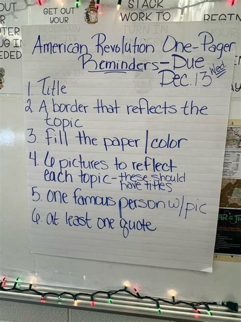 American Revolution 1 Pager Ncms Moss