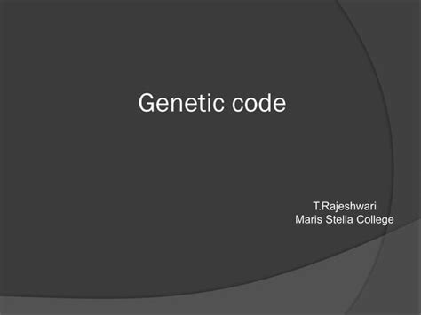 Geneticcode Ppt Pptx Programming Languages Computing