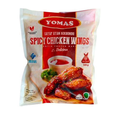 Jual Yomas Spicy Wings Chicken 500gr Shopee Indonesia