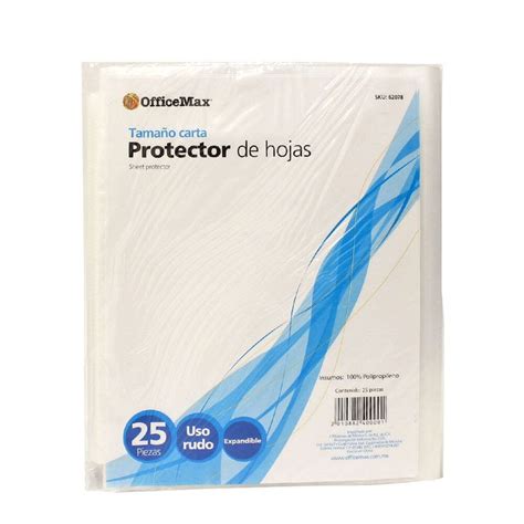 Protector De Hojas De Polipropileno Expandibles 25pzas Protectores