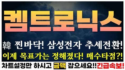 켐트로닉스 전망 켐트로닉스목표가는 물론 차트설정만으로 대시세 잡아낼수 있는 금맥 차트설정 공개하겠습니다