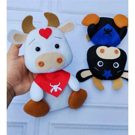Boneco Boi De Parintins Caprichoso Garantido Feltro Feltro Boi