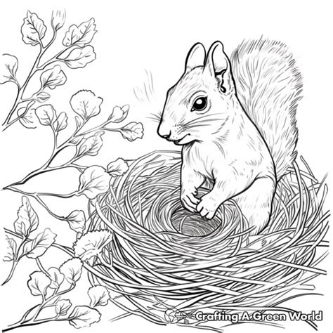 Nest Coloring Pages Free And Printable