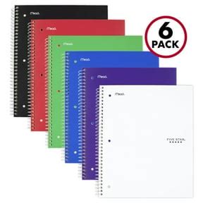 Five Star Spiral Notebook Wide Ruled 8 X 10 5 Amethyst