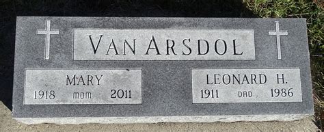 Mary Veronica Forrest Van Arsdol 1918 2011 Find A Grave äreminne
