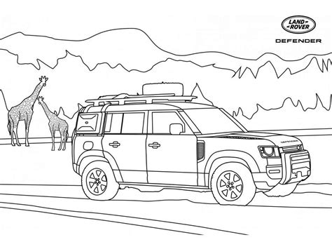 Land Rover Coloring Pages Coloringlib