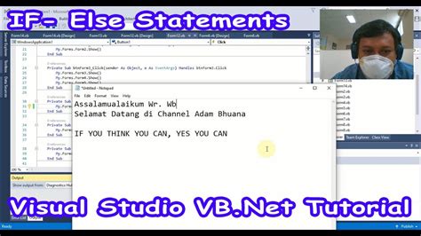 Visual Studio VB Net Tutorial If Else Statement YouTube