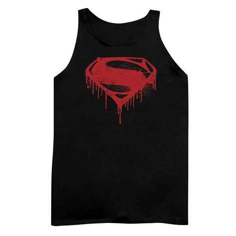 Batman V Superman Splattered Adult Tank Top