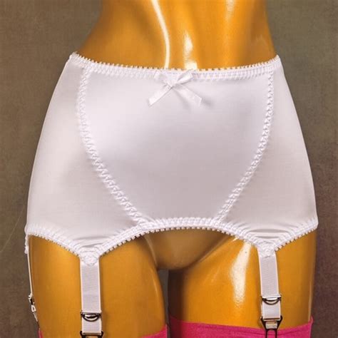 Women 6 Straps Sexy High Waist Garter Belt Bowknot Lingerie Suspender