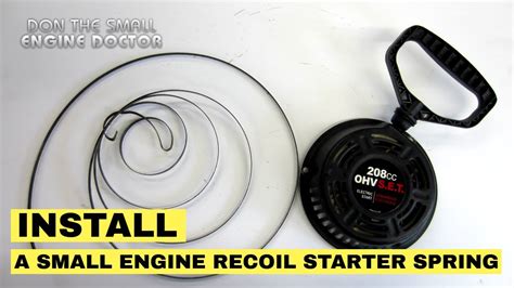 Best 3 Ways To Install A Recoil Starter Spring On A Small Engine