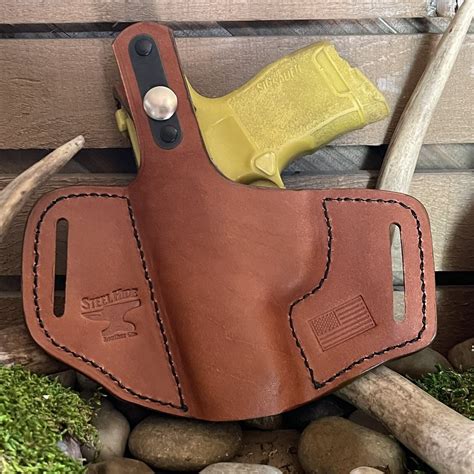 Sig Sauer P365 Owb Leather Thumb Break Pancake Holster Rh Read Lead
