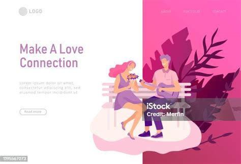 방문 페이지 템플릿 해피 연인 관계 로맨틱 한 커플 온라인 데이트 키스 포옹 기타 연주 여행 장면 캐릭터 발렌타인 데이 세트입니다 다채로운 벡터 Html에 대한 스톡 벡터