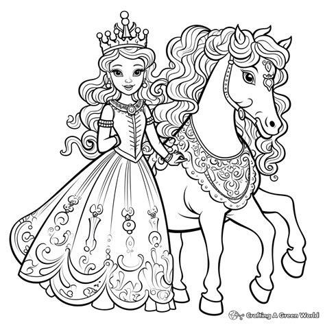 Free Printable Unicorn Princess Coloring Pages 2025