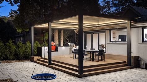 Attached Aluminum Pergola Kits For Stylish Spaces