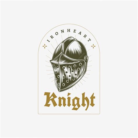 Premium Vector Hand Drawn Medieval Knight Badge