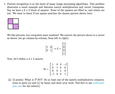Solved Pattern Recognition Is At The Heart Of Many Image Chegg Com