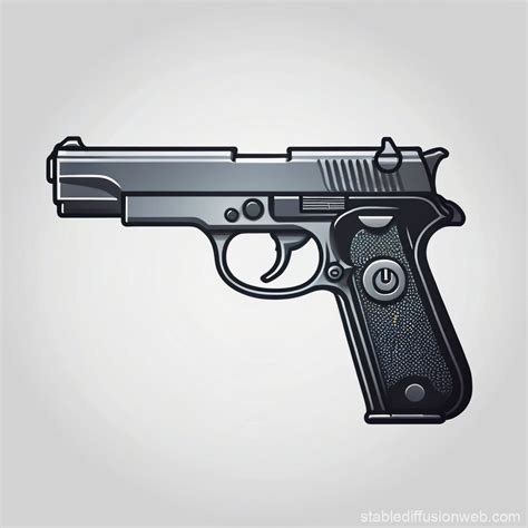 A Simple Gun Icon Stable Diffusion Online