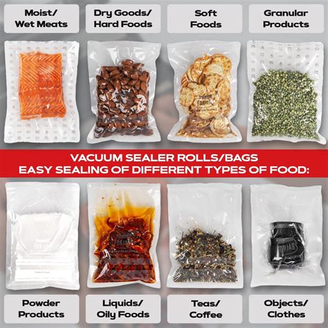 Forjars® 100 Count 11x16 Vacuum Sealer Bags 75 Mil Thickness Etsy