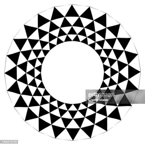 Circular Pattern Of Triangles With Outline Around Copy Space High Res Vector Graphic Getty Images