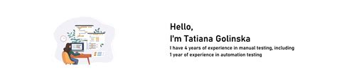 TatianaG Ka Tatiana Golinska GitHub