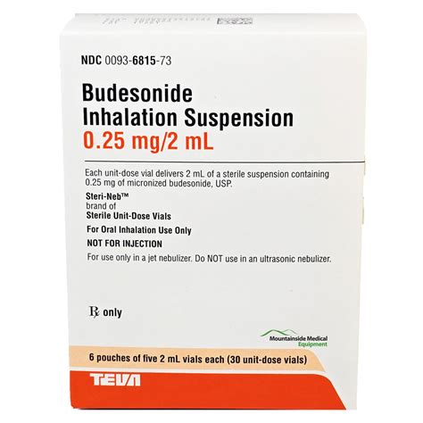 Budesonide Inhalation Suspension 025mg 2 Ml — Mountainside Medical