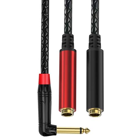 Zeiwohndc 635mm Male Stereo To Double 635mm Female Connector Y