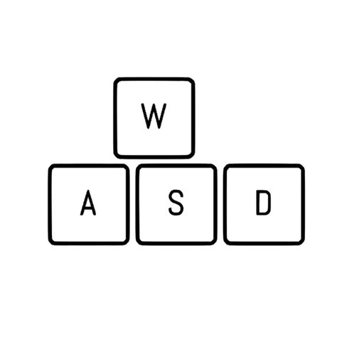 Wasd Keys Gamer Long Sleeve T Shirt Teepublic
