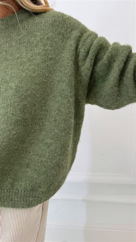 Pull Vert Pistache Cozette Lille