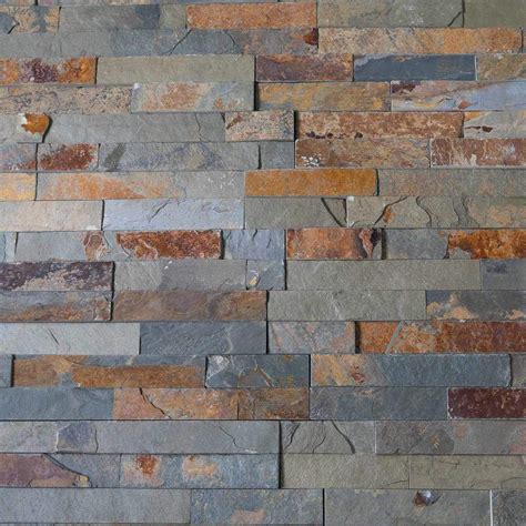 Natural Stacked Stone Wall Cladding Panels Slate Stone And Rock