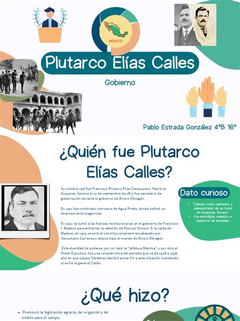 Gobierno De Plutarco Elías Calles Pdf México