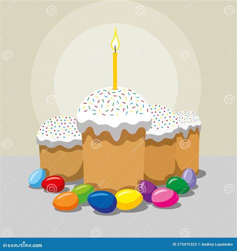 April Birthday Cake Clip Art