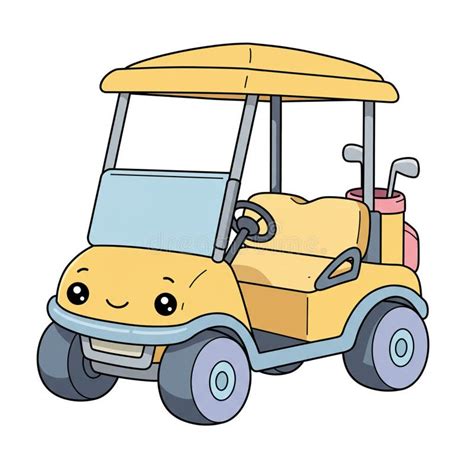 Cartoon Golf Cart Sketch Stock Illustrations 116 Cartoon Golf Cart